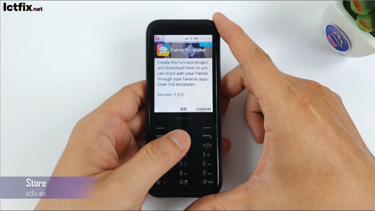 Nokia 8000 4G test full Application Youtube, Facebook, Messenger ...