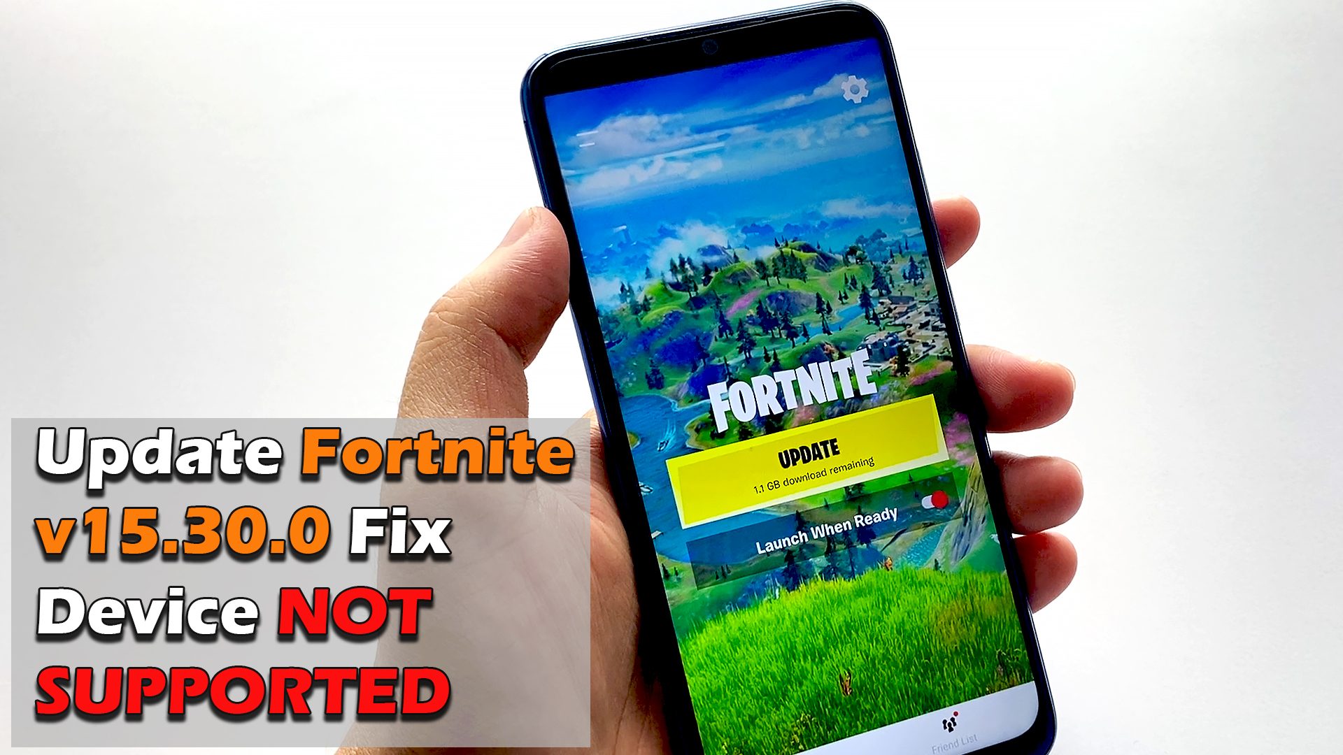 How to Update Fortnite v15.30.0 Fix Device NOT SUPPORTED - ICTfix