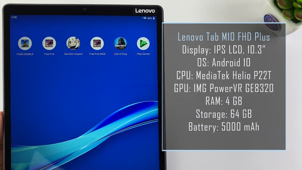 Lenovo Tab M10 FHD Plus test game Genshin Impact | Helio P22T, 4GB RAM ...