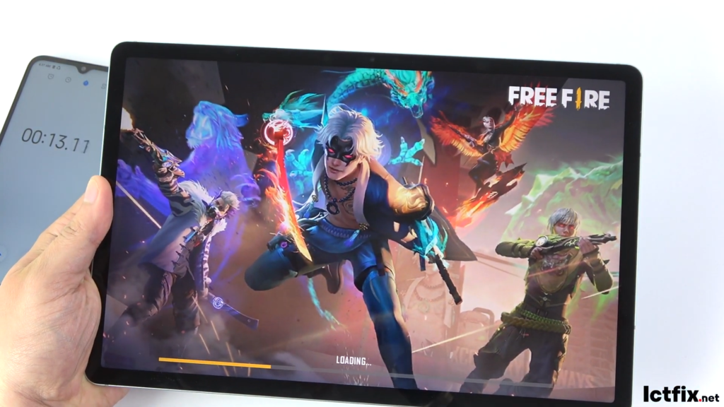 Samsung Galaxy Tab S7 FE Free Fire Gaming test | Snapdragon 750G, 4GB ...