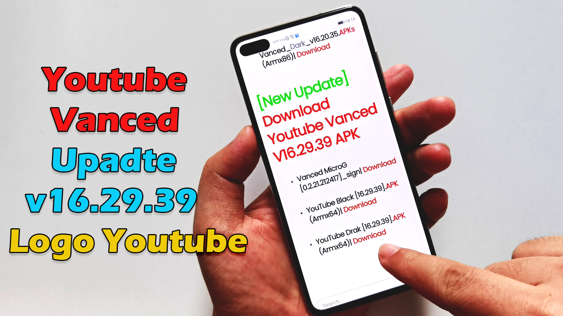 Youtube Vanced Update v16.29.39 "Logo Youtube" - ICTfix
