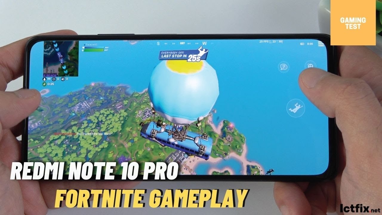 Xiaomi Redmi Note 10 Pro test game Fortnite New Update | Snapdragon ...