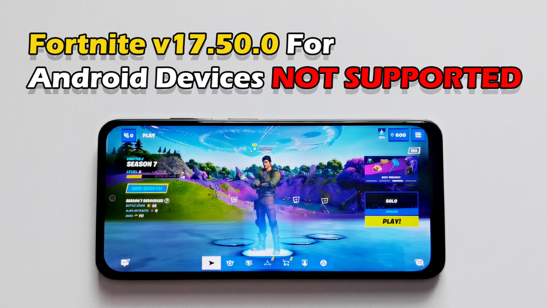 Fortnite v17.50 Install Android Device NOT SUPPORTED - ICTfix