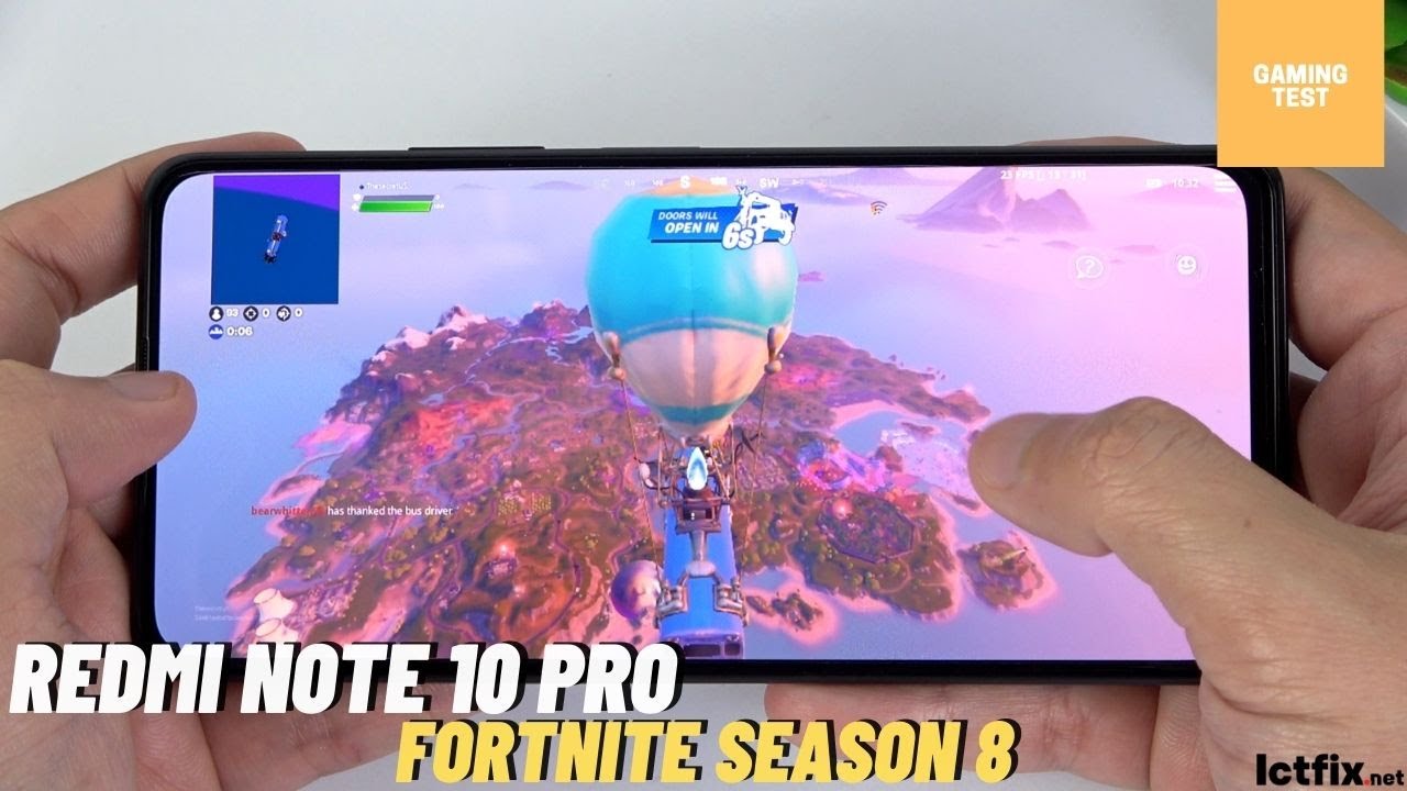 Redmi Note 10 Pro test game FORTNITE Mobile Chapter 2 Season 8 ...