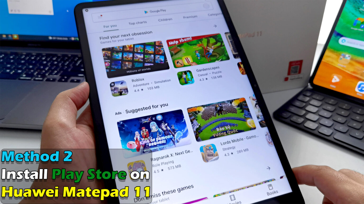 Method 2 | Install Play Store on Huawei Matepad 11 with Android Virtual ...