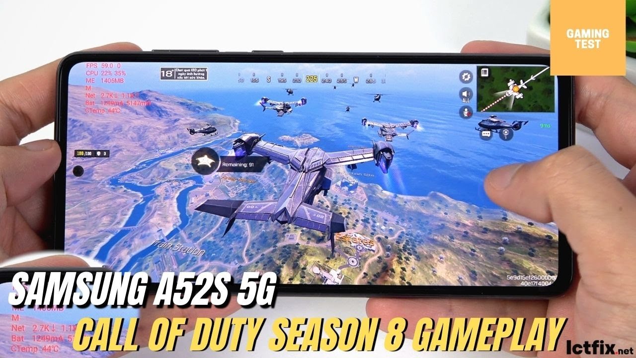 Samsung Galaxy A52s Call of Duty Gaming test | Snapdragon 778G, 120Hz ...