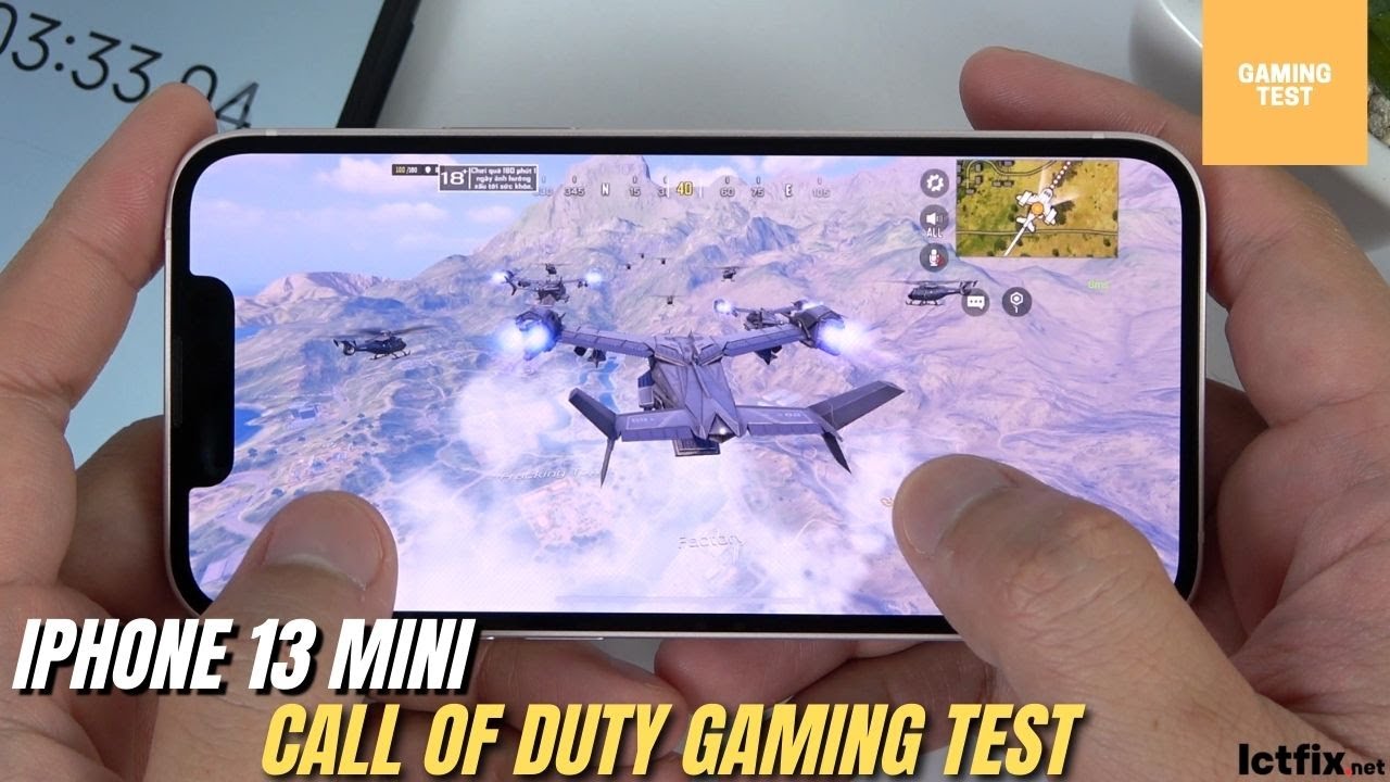 iPhone 13 Mini Call of Duty Gaming test CODM | Apple A15, 4GB RAM - ICTfix