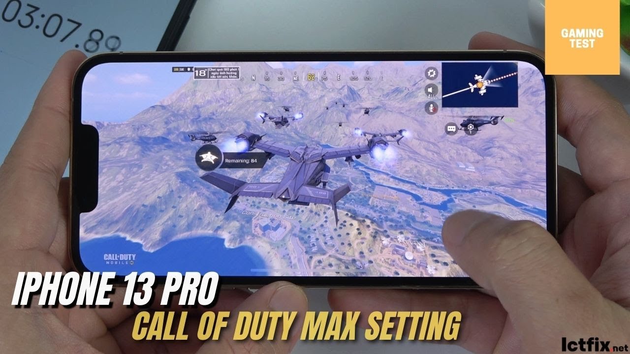 iPhone 13 Pro Call of Duty Gaming test CODM | Apple A15, 120Hz Display ...
