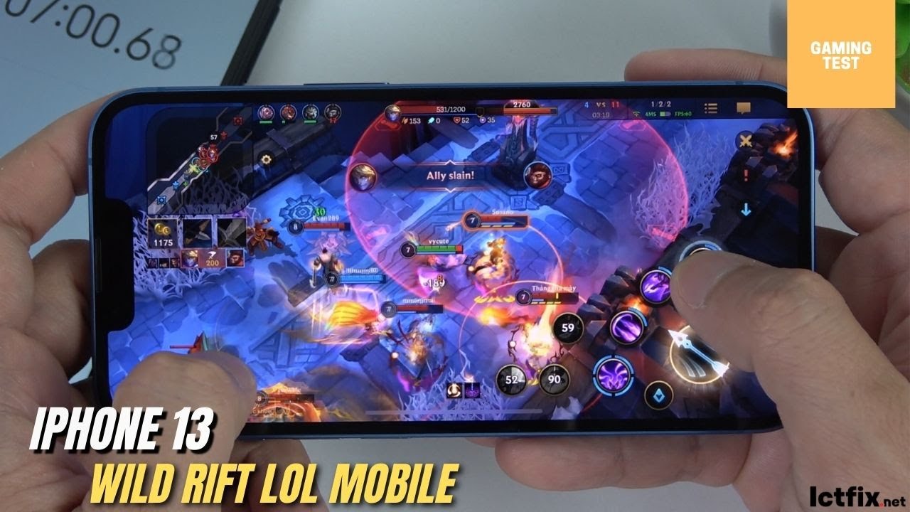 iPhone 13 League of Legends Mobile Wild Rift Gaming test | LOL Mobile ...