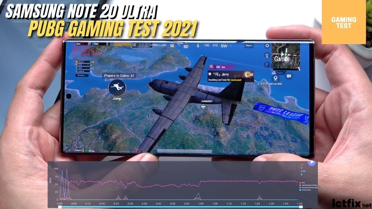 Samsung Note 20 Ultra PUBG Gaming test New Update 2021 - ICTfix
