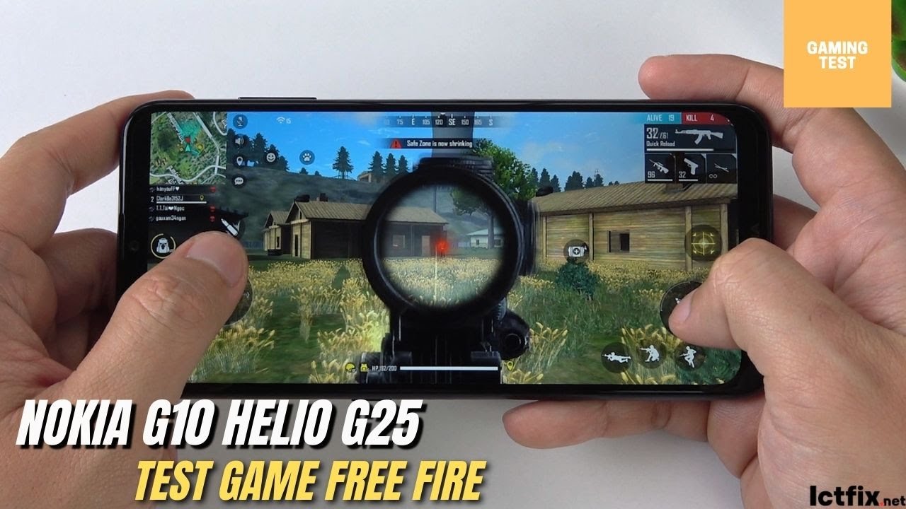 Nokia G10 FREE FIRE Gameplay | Helio G25, 4GB RAM - ICTfix