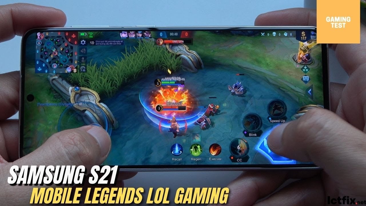 Samsung Galaxy S21 Mobile Legends Gaming test - ICTfix