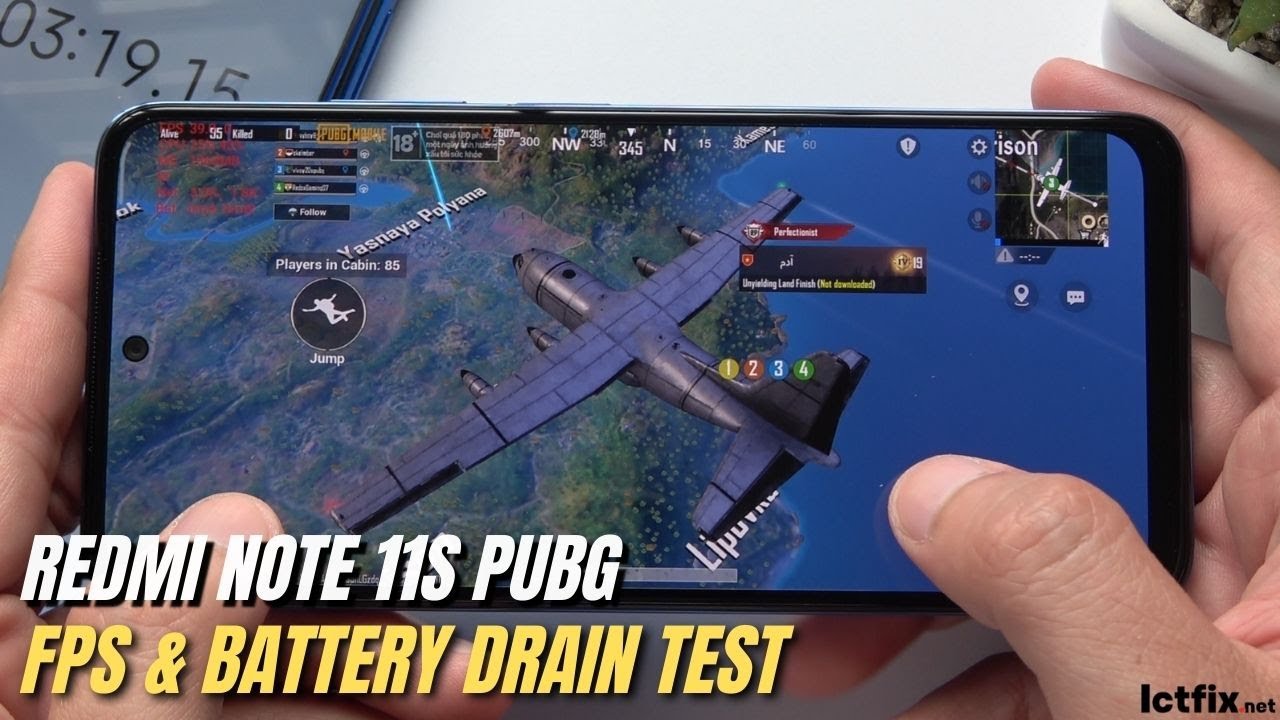 Xiaomi Redmi Note 11s PUBG Gaming test | Helio G96 - ICTfix