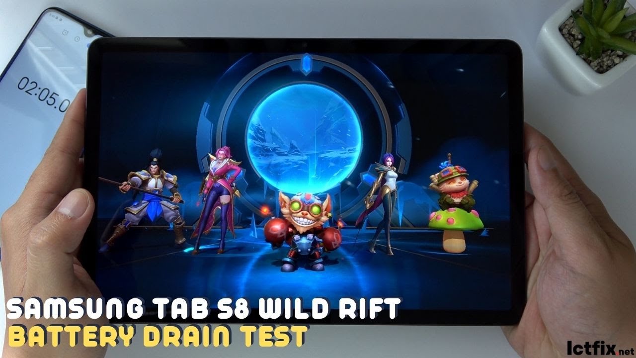Samsung Galaxy Tab S8 League of Legends Mobile Wild Rift Gaming test ...