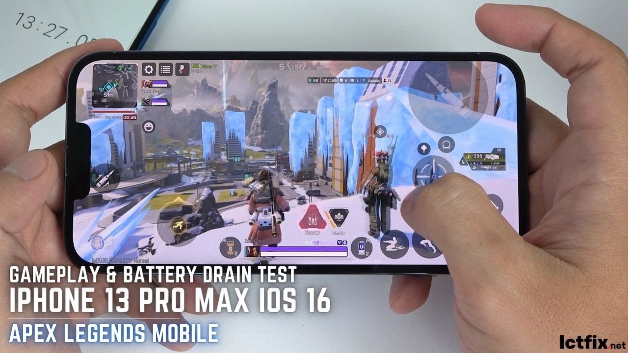 iPhone 13 Pro Max Apex Legends Mobile Gaming test | IOS 16 - ICTfix
