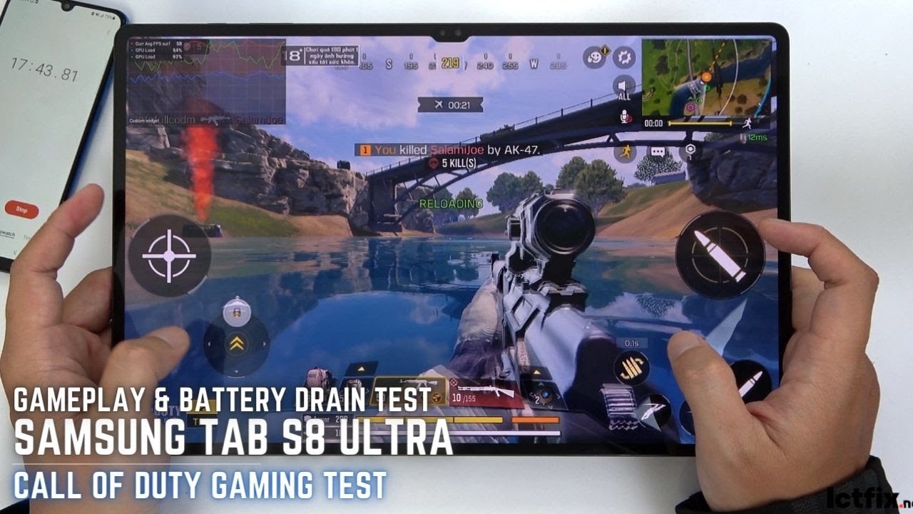 Samsung Tab S8 Ultra Call of Duty Mobile Gaming test | Snapdragon 8 Gen ...