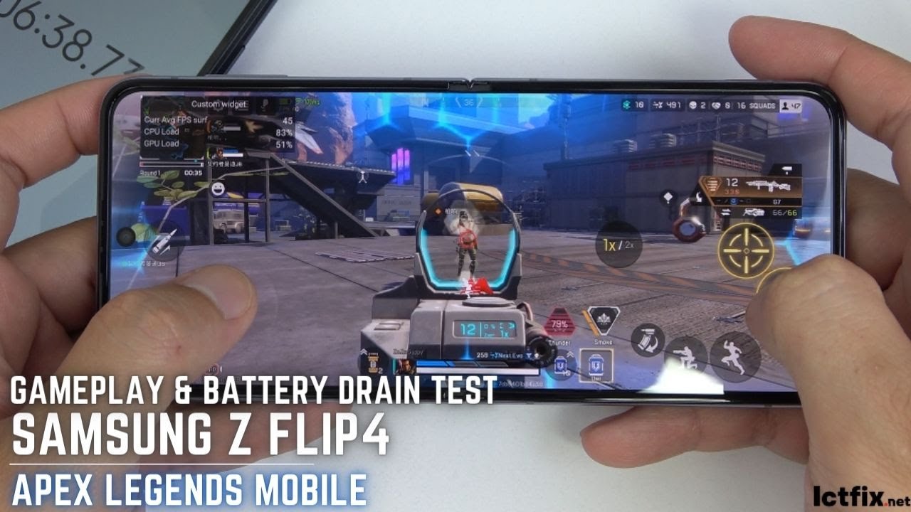 Samsung Galaxy Z Flip 4 Apex Legends Mobile Gaming test | Snapdragon 8 ...