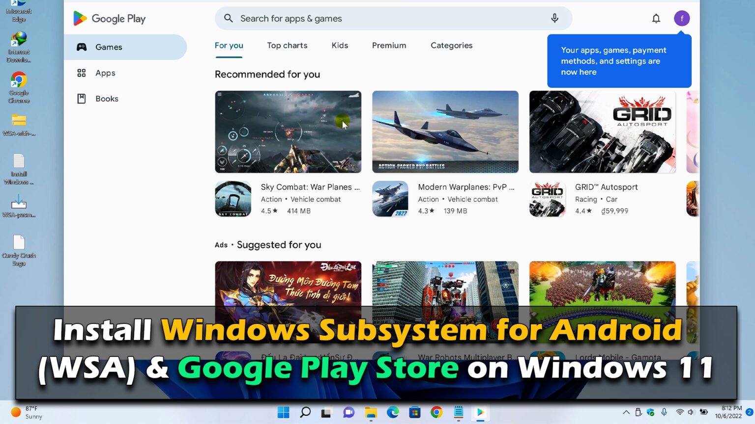 Install Windows Subsystem for Android (WSA) & Google Play Store on Windows 11 - ICTfix