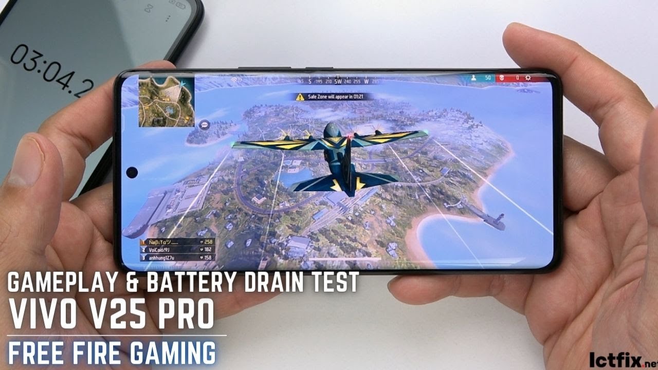 Vivo V25 Pro Free Fire Gaming test | Dimensity 1300, 120Hz Display - ICTfix