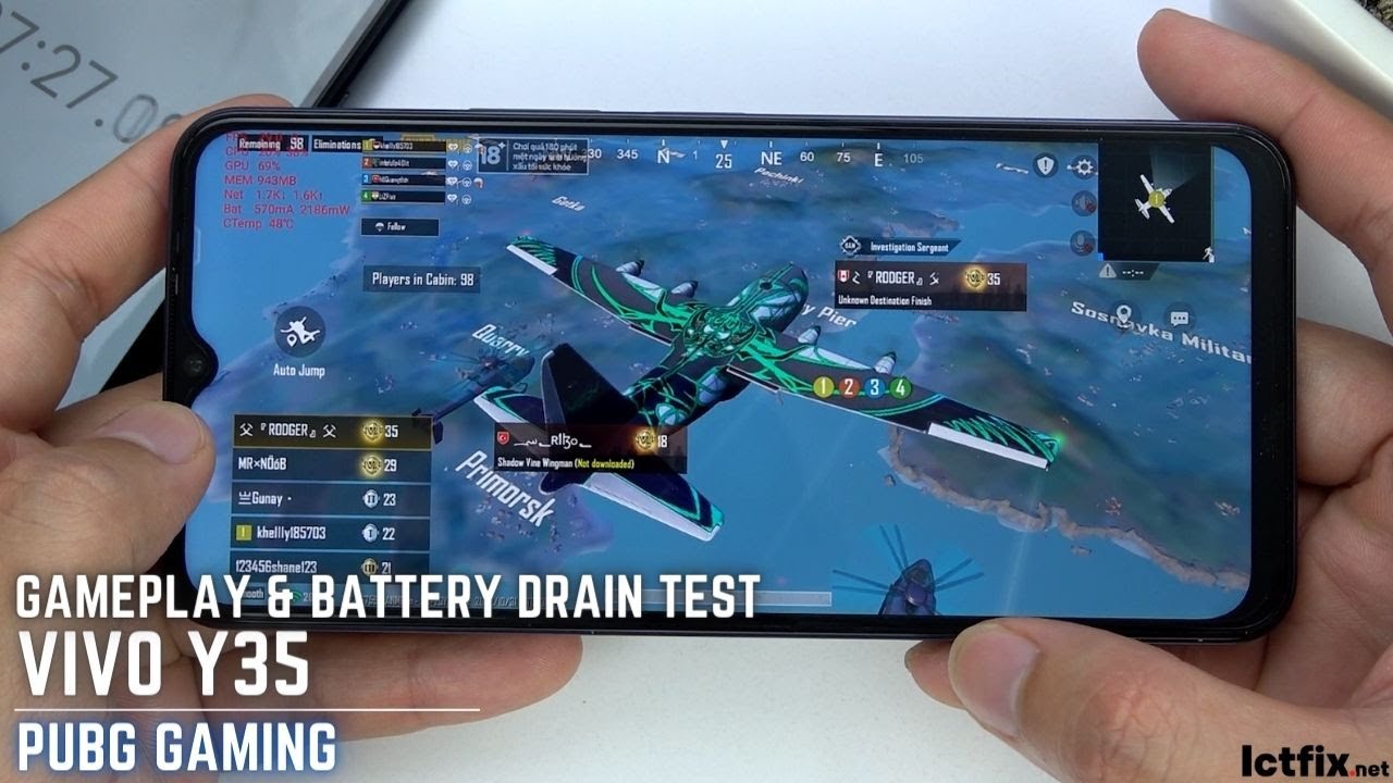 Vivo Y35 PUBG Mobile Gaming test | Snapdragon 680, 90Hz Display - ICTfix