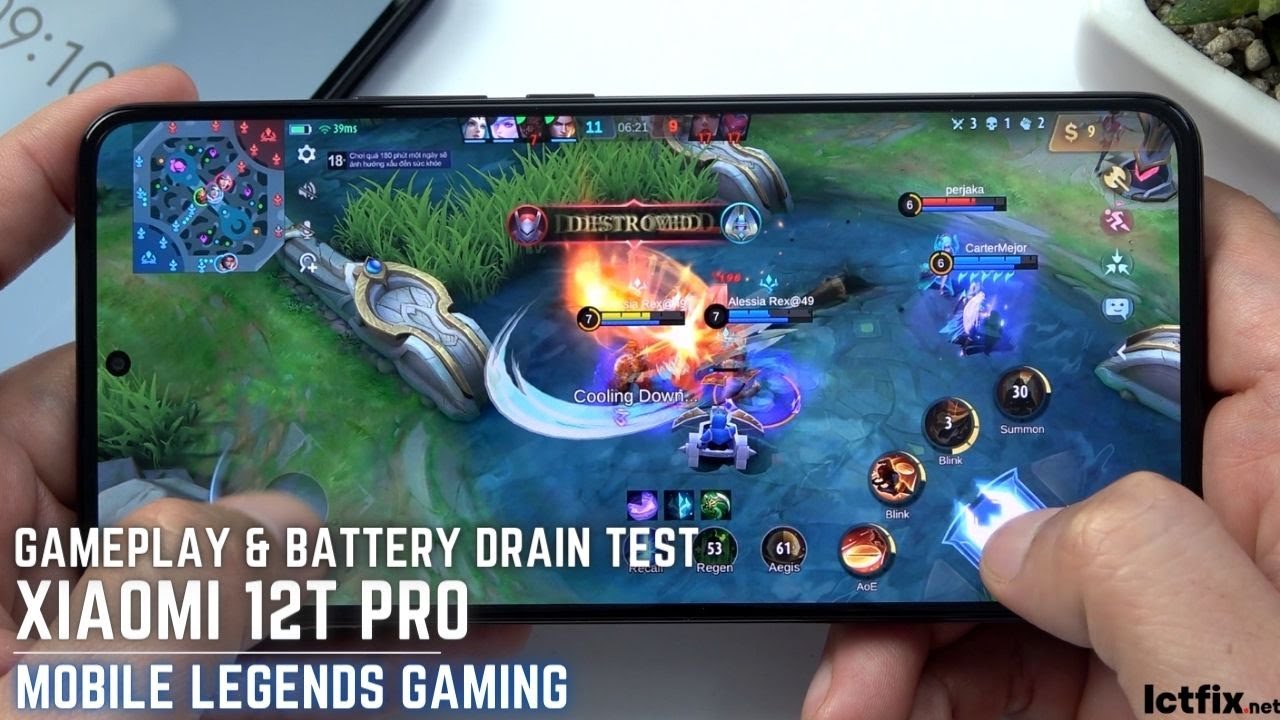 Xiaomi 12T Pro Mobile Legends Gaming test | Snapdragon 8+ Gen 1, 120Hz ...