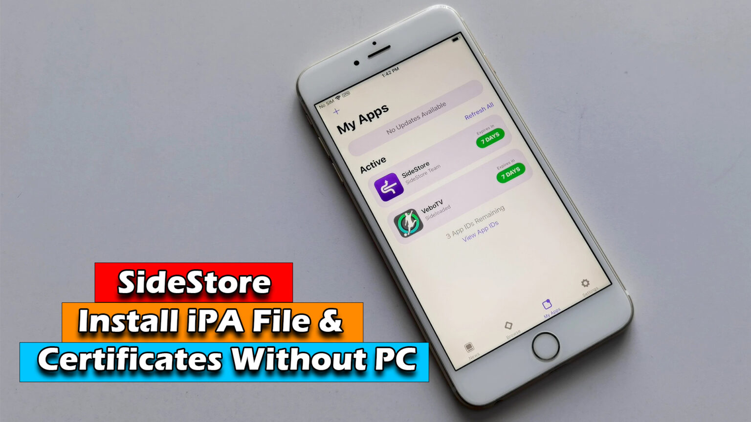 How To Install SideStore - Install iPA File & Renew Certificates ...