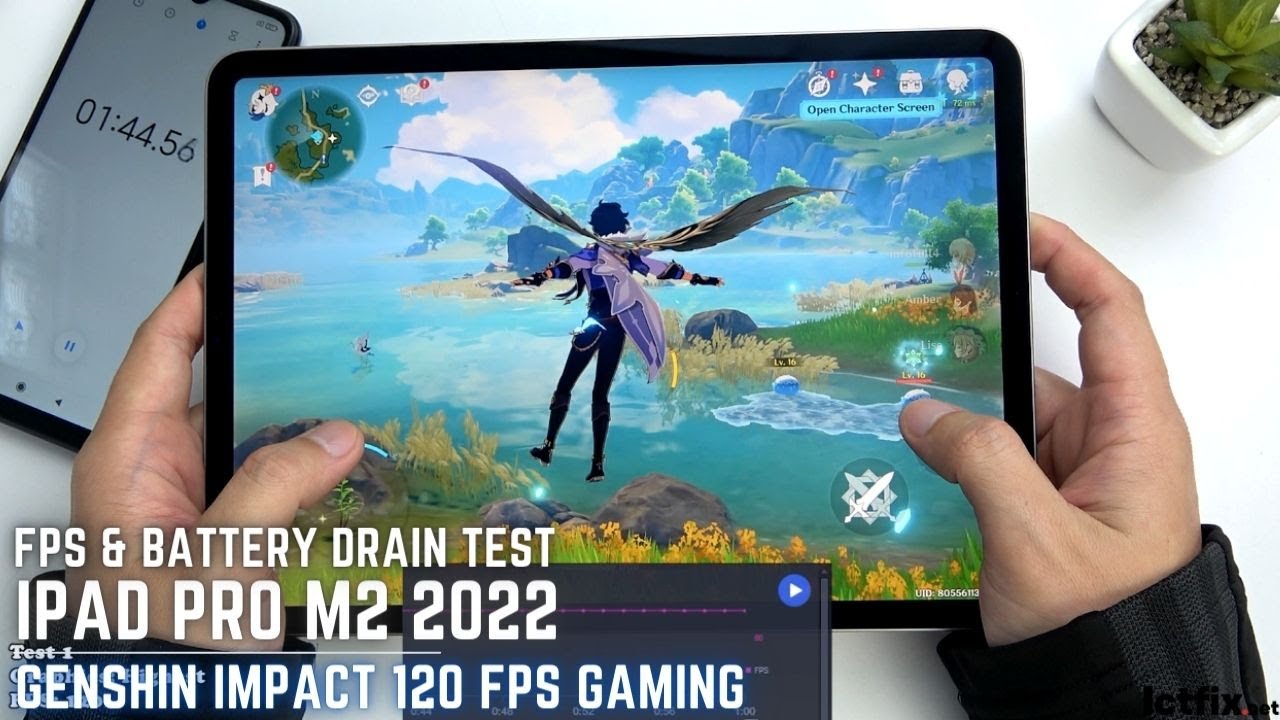 iPad Pro M2 2022 Genshin Impact Gaming test | Apple M2, 120Hz Display ...