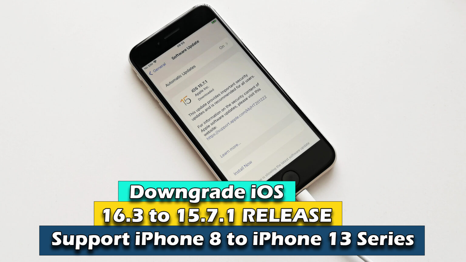 How To Downgrade iOS 16.3 to 15.7.1 RELEASE | Support iPhone 8 to ...