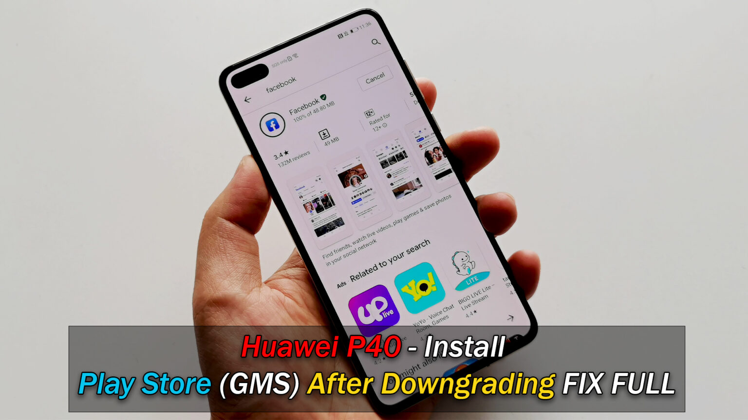 Huawei P40 - Install Play Store (GMS) After Downgrading FIX FULL - ICTfix