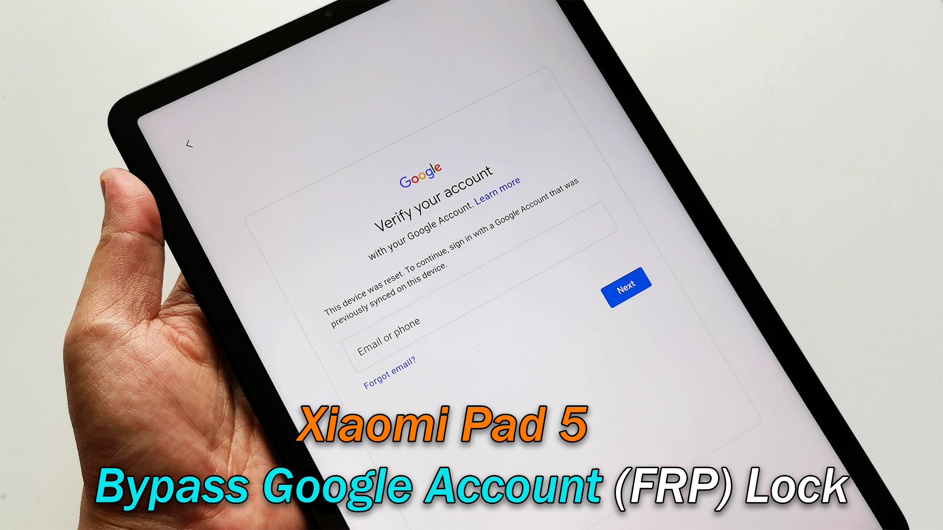 Xiaomi Pad 5 - Bypass Google Account (FRP) Lock - ICTfix