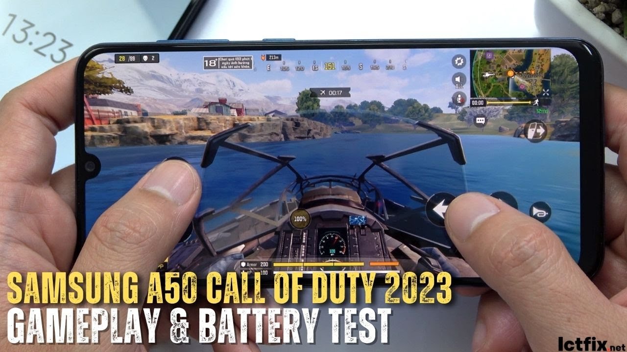 Samsung Galaxy A50 Call of Duty Mobile Gaming test CODM - ICTfix