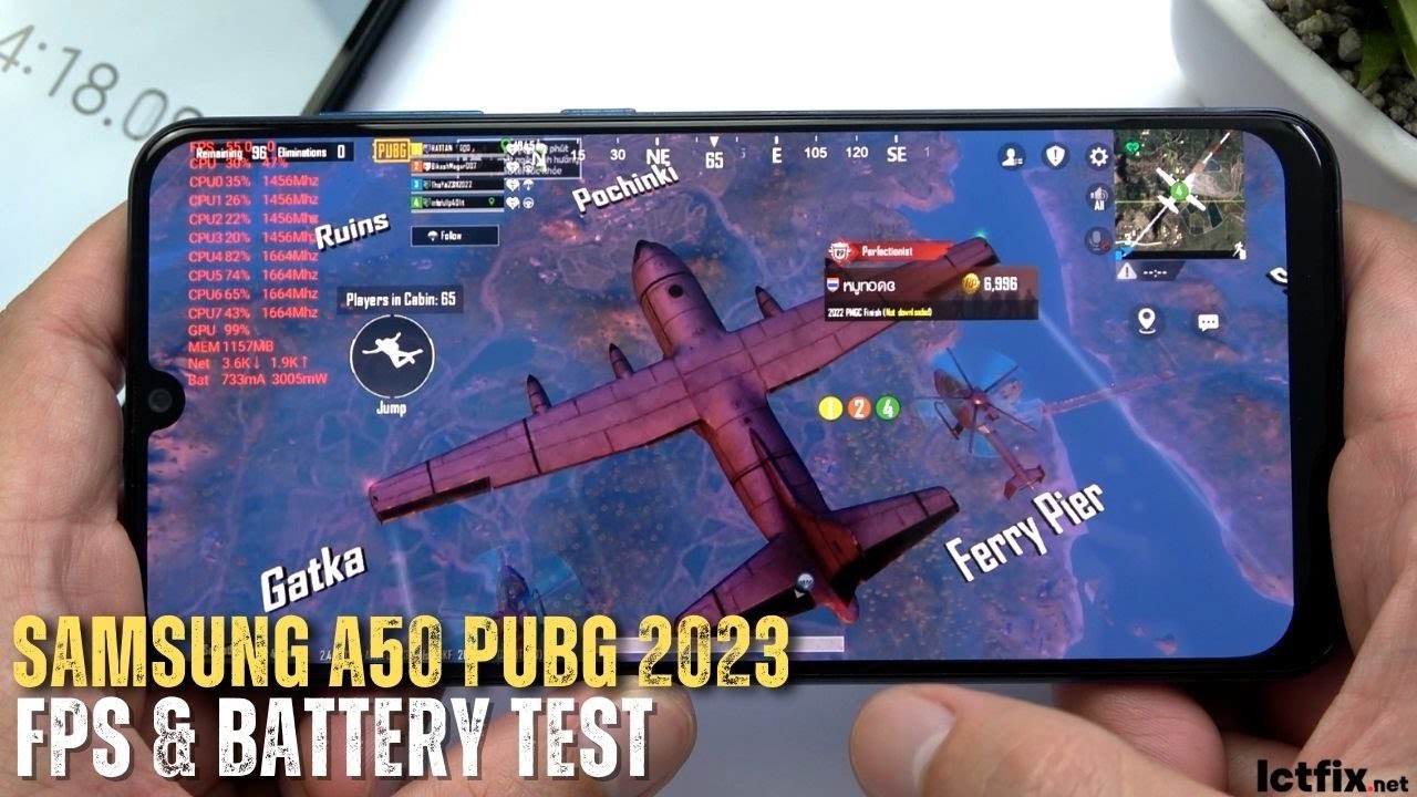 Samsung Galaxy A50 PUBG Gaming test 2023 - ICTfix