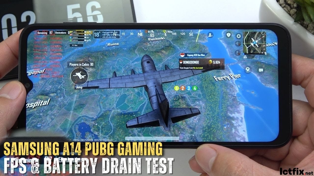 Samsung A14 PUBG Gaming test | Mediatek Dimensity 700, 90Hz Display ...