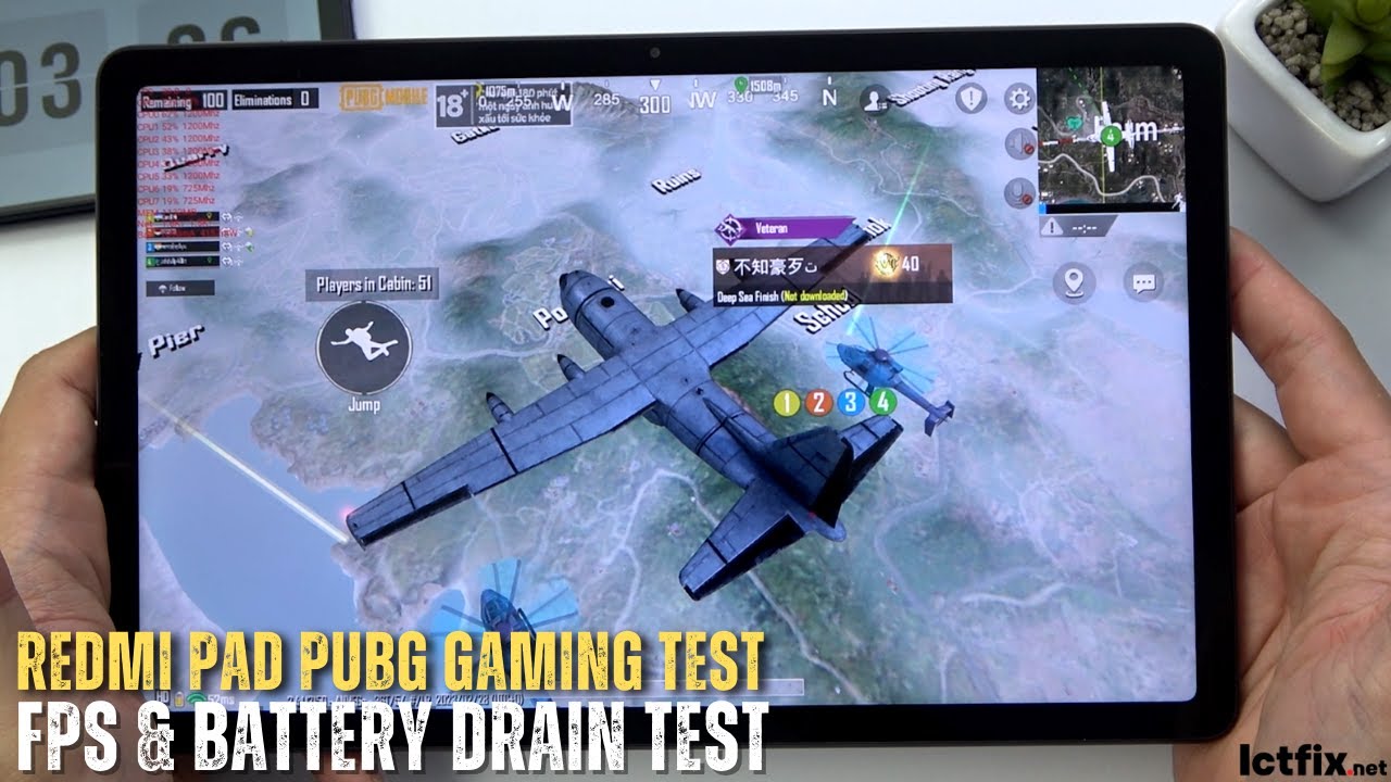 Xiaomi Redmi Pad PUBG Mobile Gaming test | 90Hz Display, 3GB RAM - ICTfix