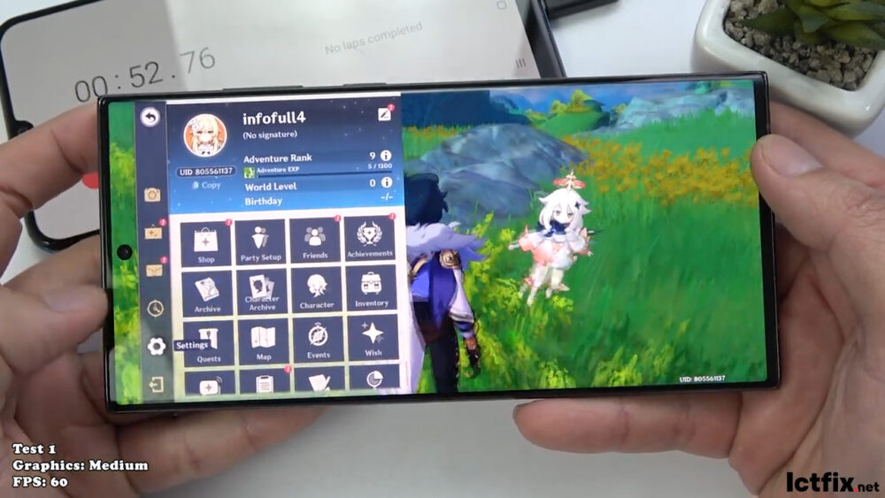 Samsung Galaxy S23 Ultra Genshin Impact Gaming test Max Setting ...
