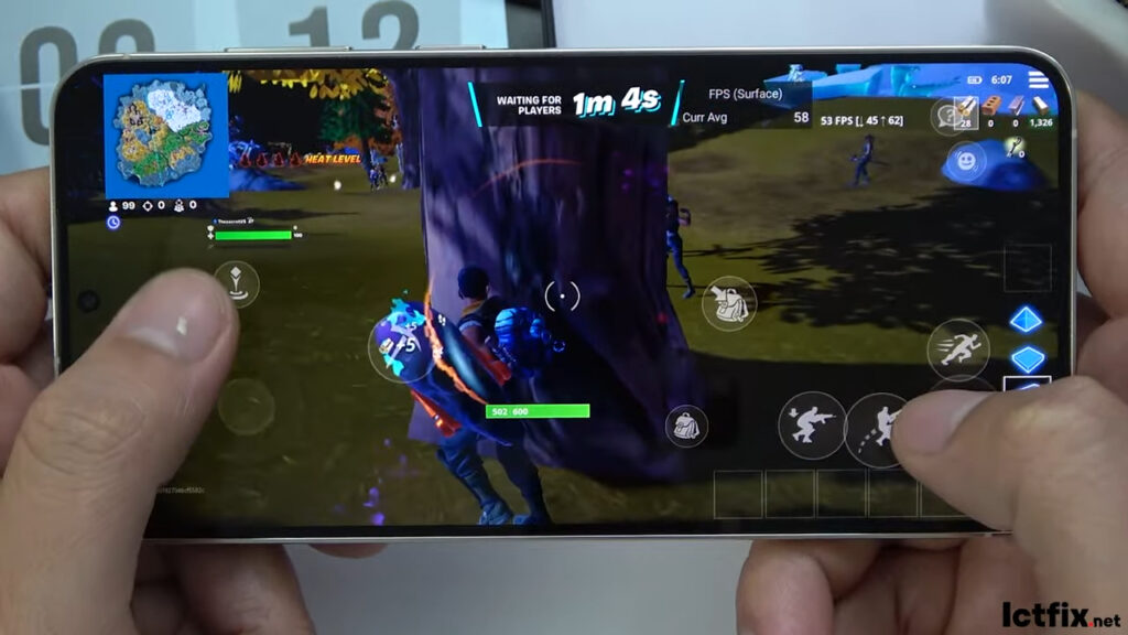 Samsung Galaxy S23 Plus Fortnite Gaming test - ICTfix