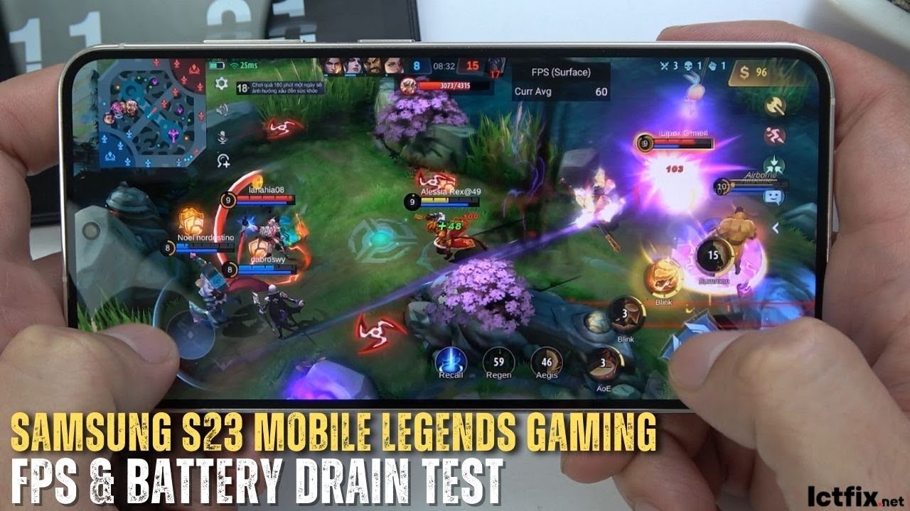 Samsung Galaxy S23 Mobile Legends Gaming test | Snapdragon 8 Gen 2 ...