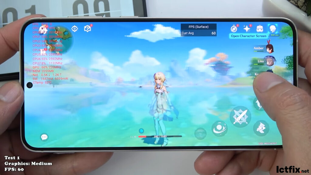 Samsung Galaxy S23 Plus Genshin Impact Gaming test Max Setting ...