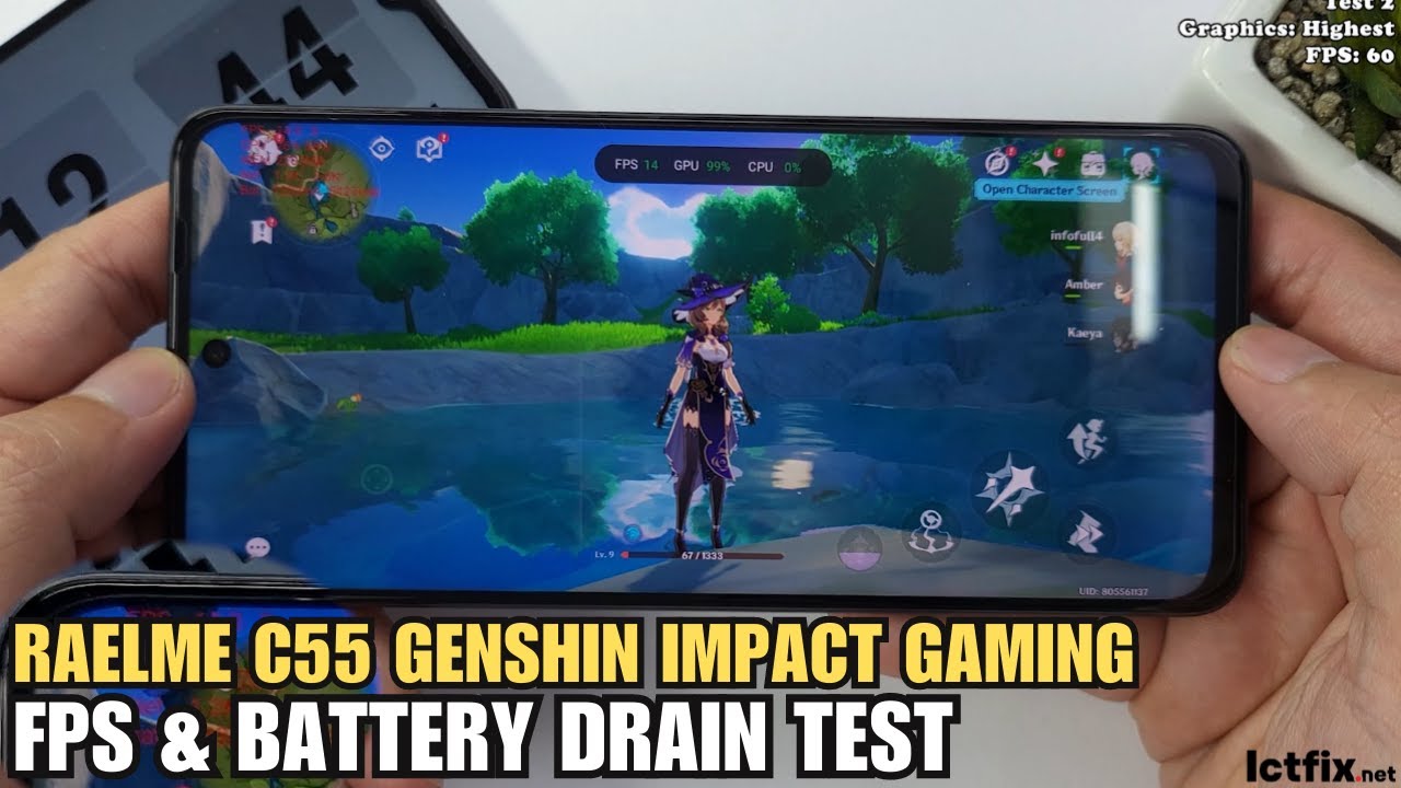 Realme C55 Genshin Impact Gaming test | Helio G88, 90Hz Display - ICTfix