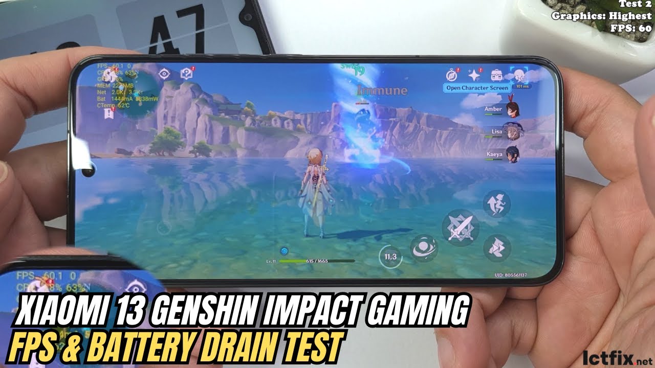Xiaomi 13 Genshin Impact Gaming test | Snapdragon 8 Gen 2, 120Hz ...