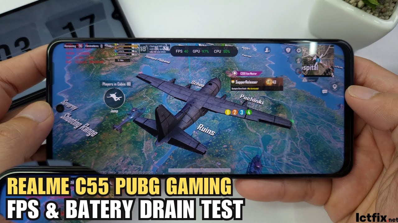 Realme C55 PUBG Mobile Gaming test | Helio G88, 90Hz Display - ICTfix