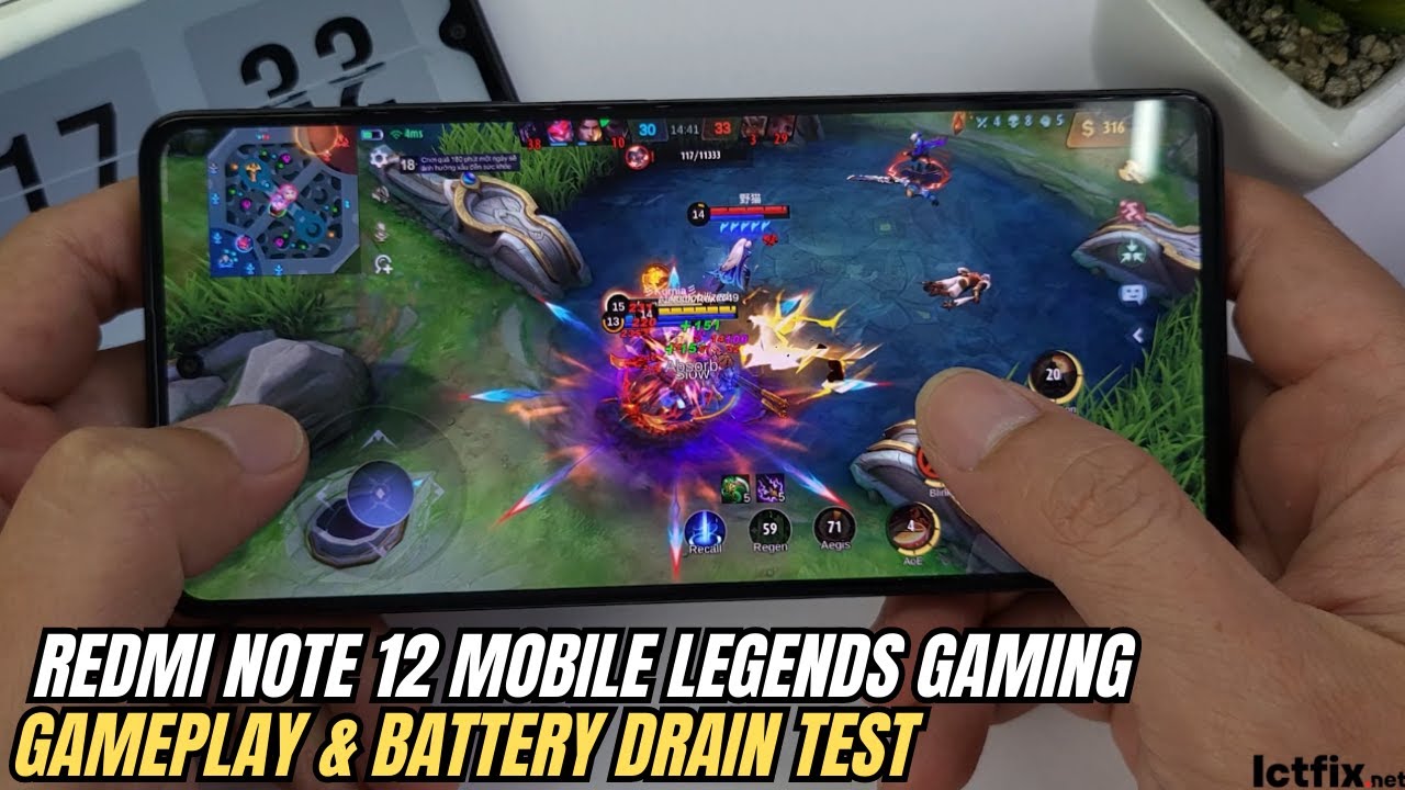 Xiaomi Redmi Note 12 Pro Mobile Legends Gaming test | Dimensity 1080 ...