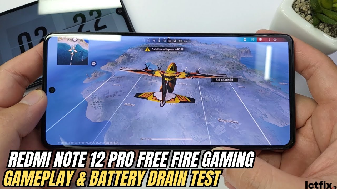 Redmi Note 12 Pro Free Fire Gaming test | Dimensity 1080, 120Hz Display ...