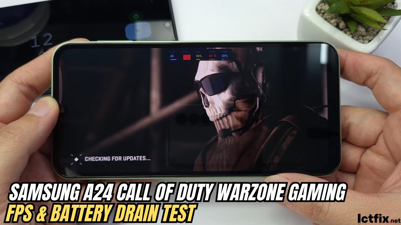 Samsung Galaxy A24 Call of Duty Warzone Mobile Gaming test - ICTfix