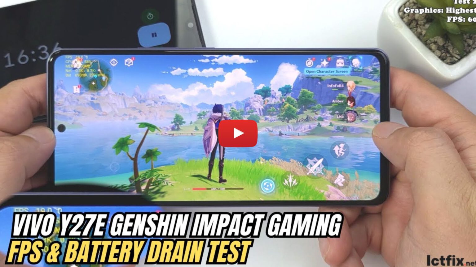 Vivo V27e Genshin Impact Gaming test | Helio G99, 120Hz Display - ICTfix