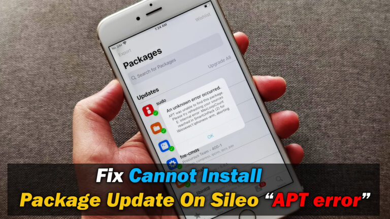 Fix Cannot Install Package Update On Sileo “APT error” - ICTfix