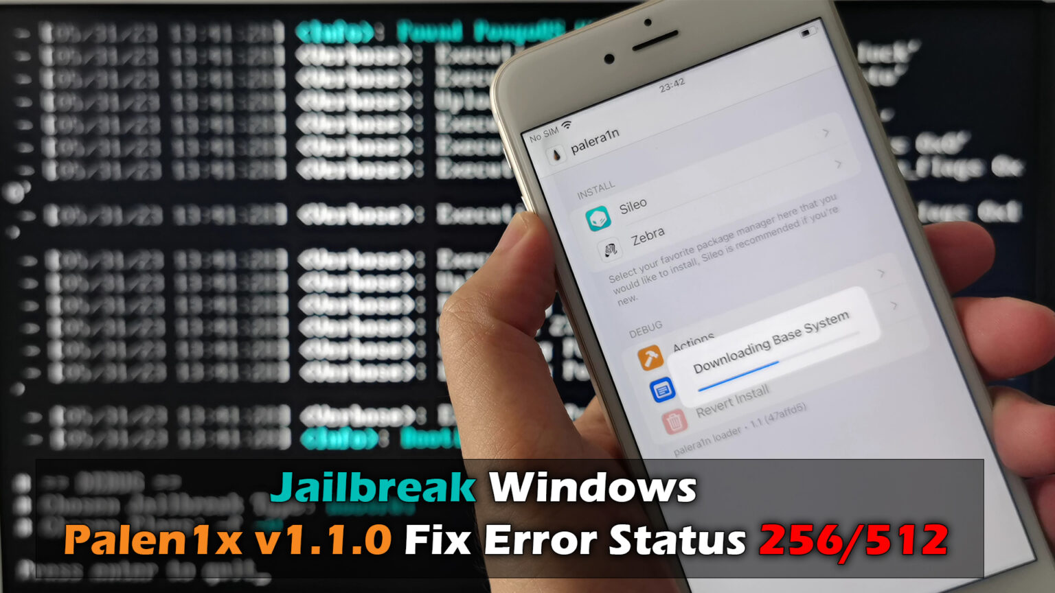 Fix Error Status 256/512 Install SILEO Jailbreak Palen1x v1.1.0 On ...