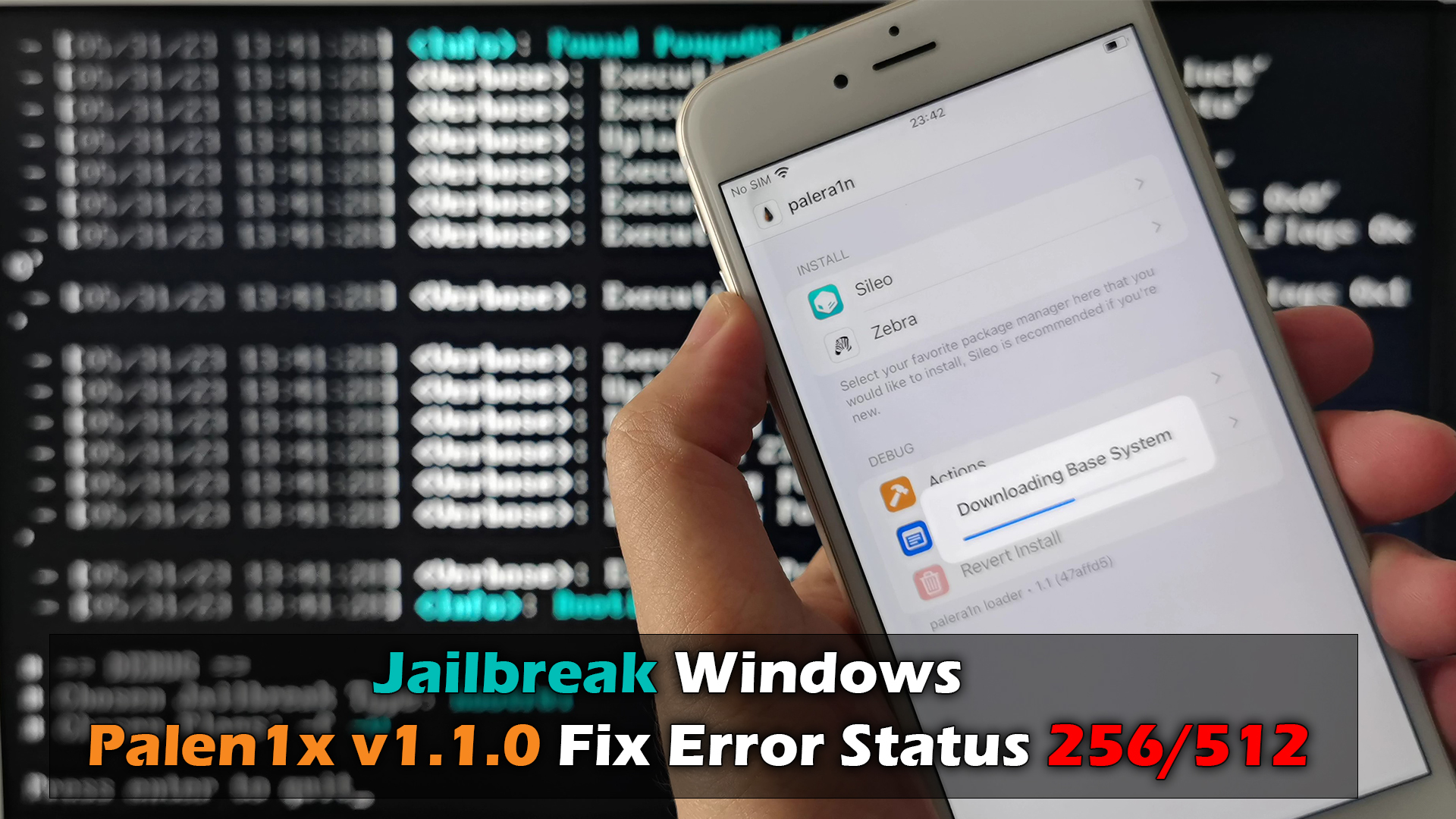 Fix Error Status 256/512 Install SILEO Jailbreak Palen1x v1.1.0 On Windows - ICTfix