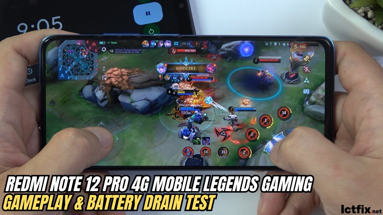 Xiaomi Redmi Note 12 Pro 4G Mobile Legends Gaming test MLBB ...