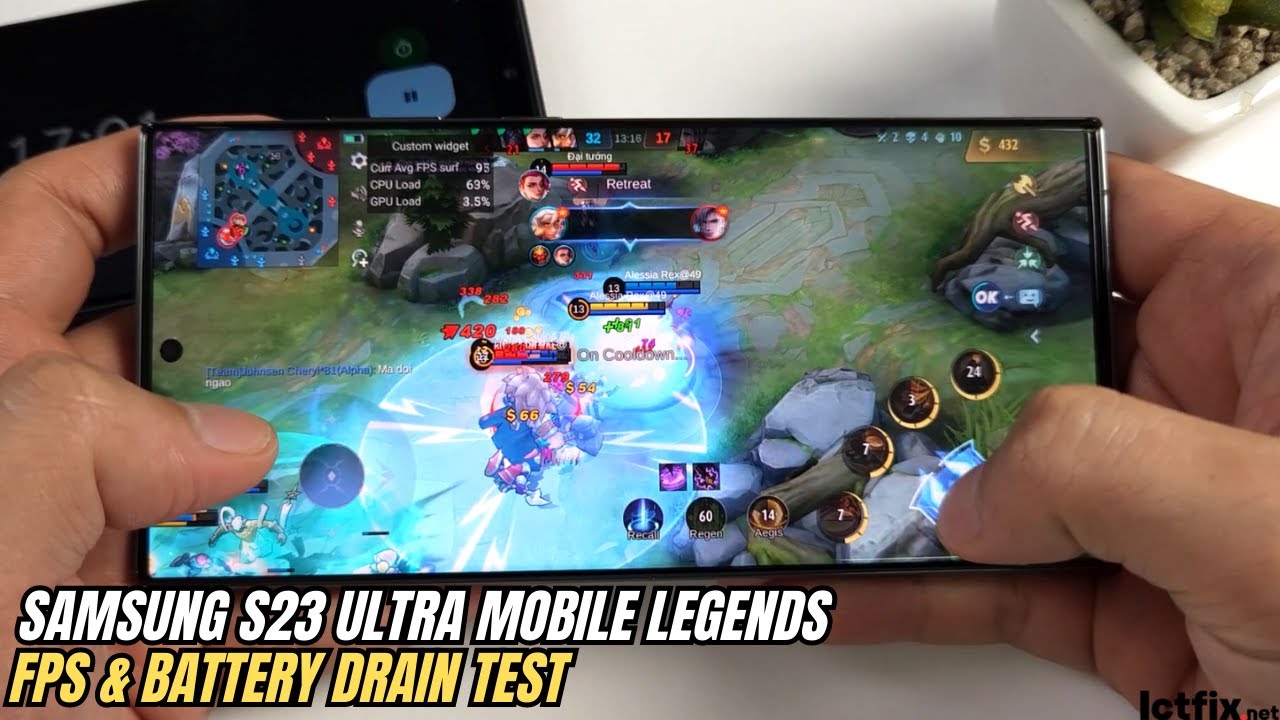 Samsung Galaxy S23 Ultra Mobile Legends Gaming test New Update - ICTfix